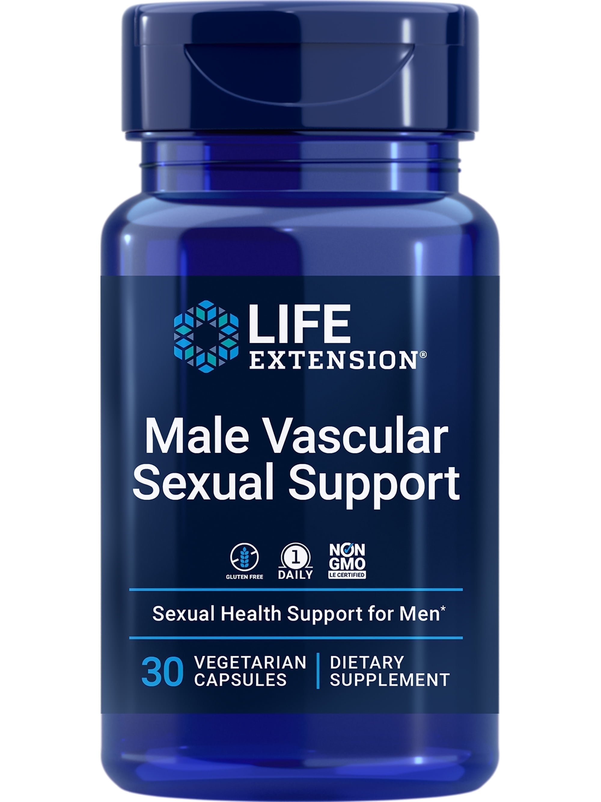 Life Extension Male Vascular Support with Black Ginger, 30 Capsules ...