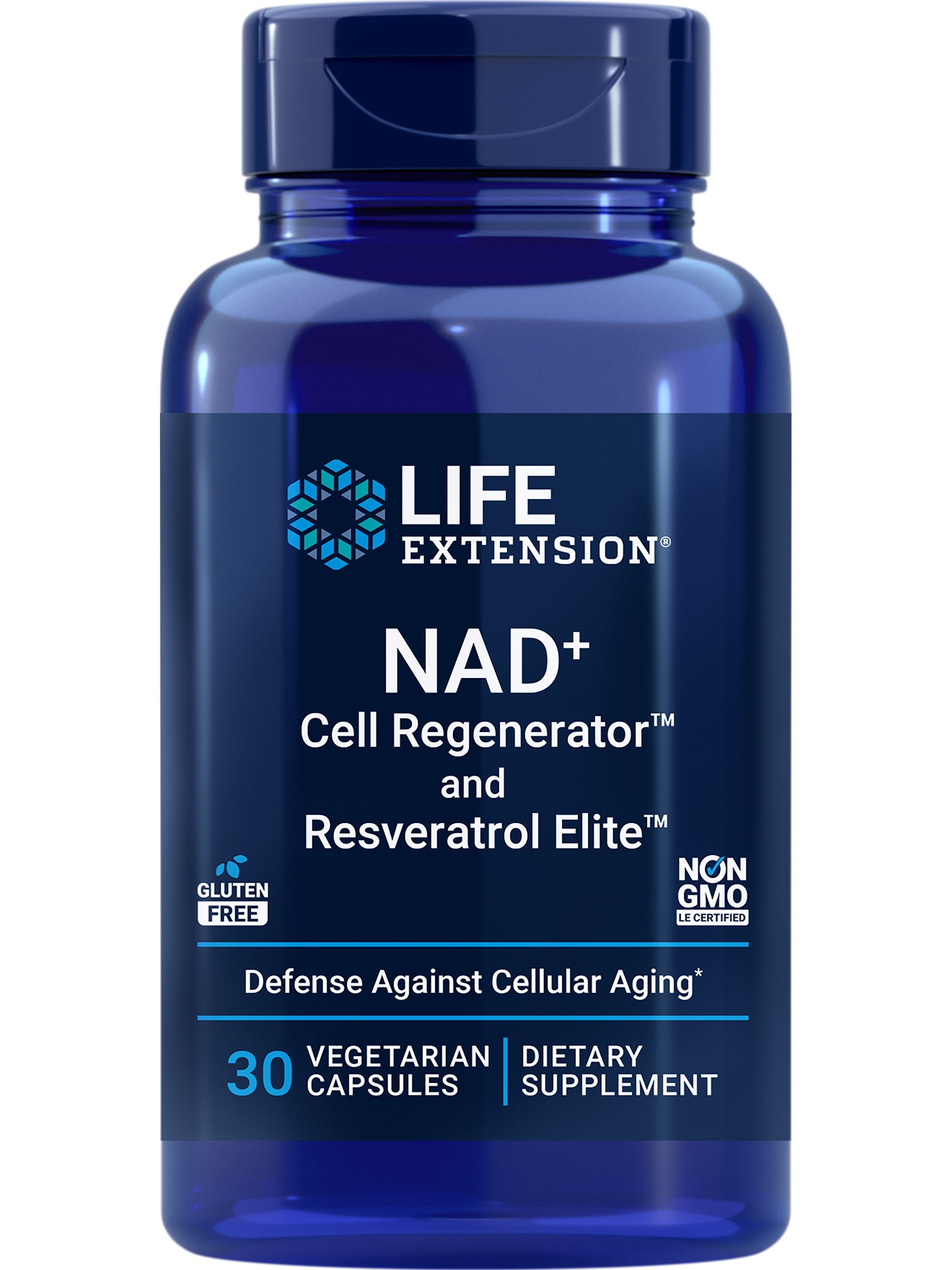 Life Extension NAD+ Cell Regenerator & Resveratrol Elite, Longevity ...