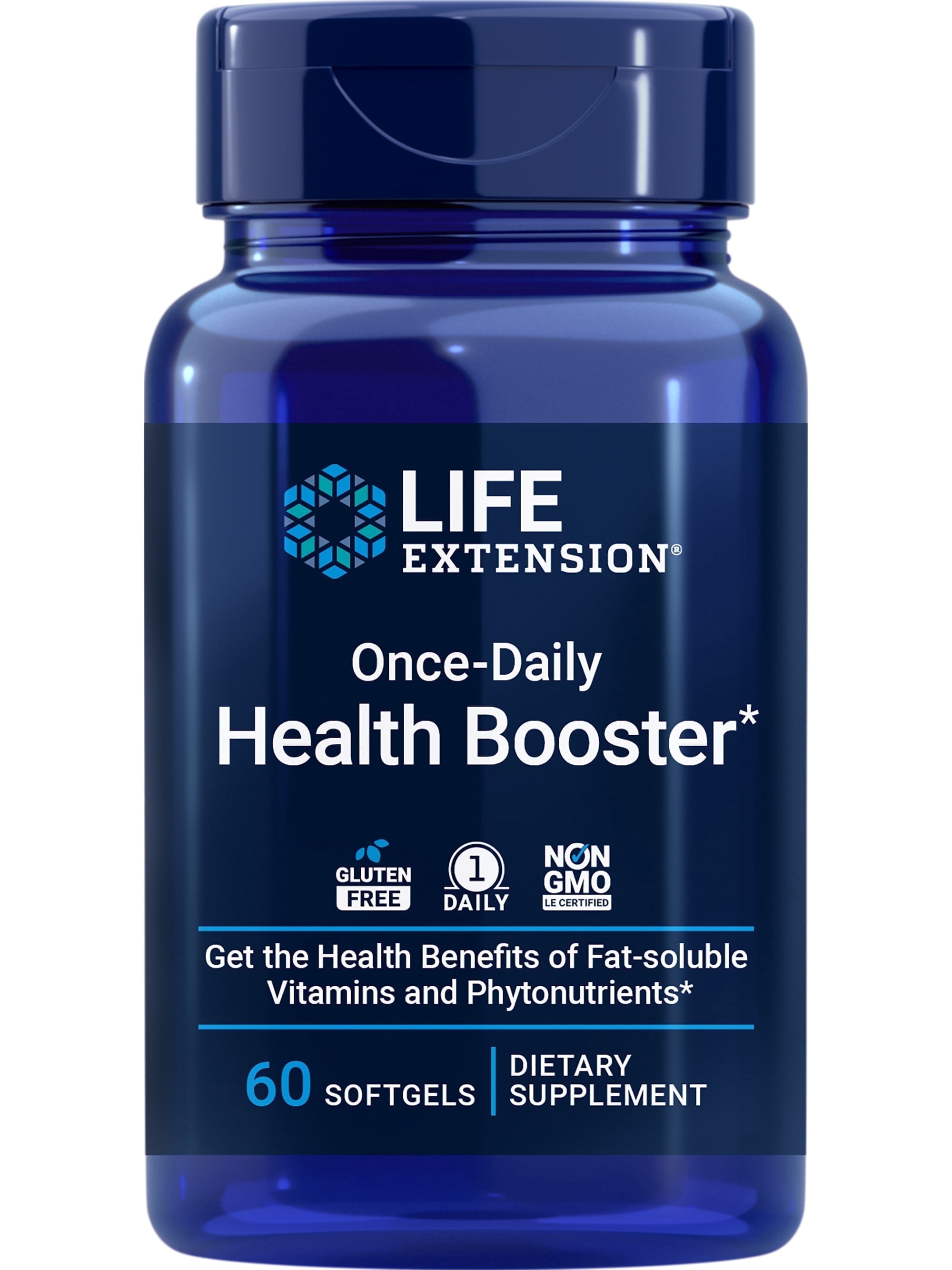 Life Extension Once-Daily Health Booster, vitamins E, K1 & K2 ...