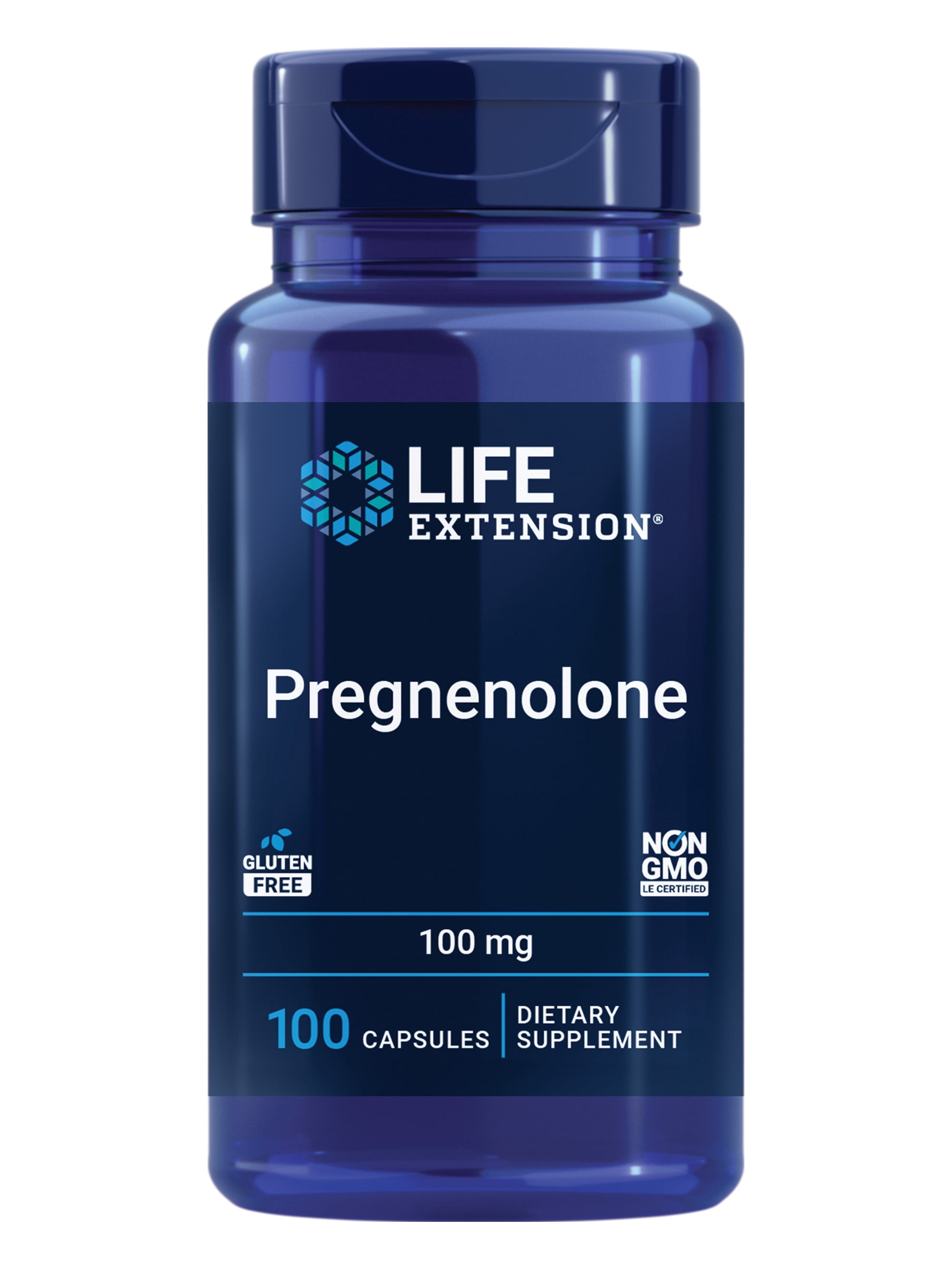 Life Extension Pregnenolone 100 mg Hormone Balance Supplement for ...