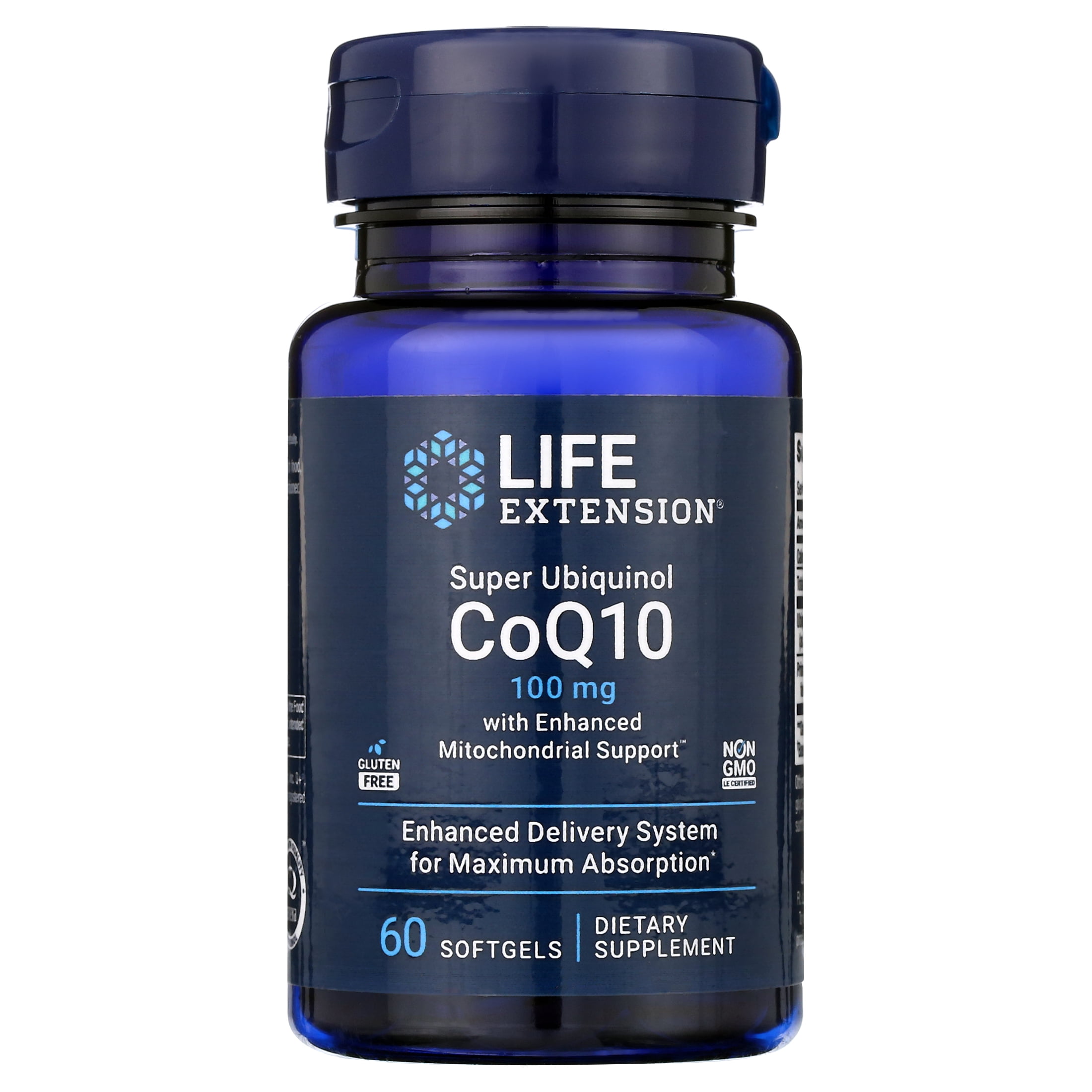 Life Extension Super Ubiquinol Coq10 With Enhanced Mitochondrial Support, Shilajit, Potent Heart ...