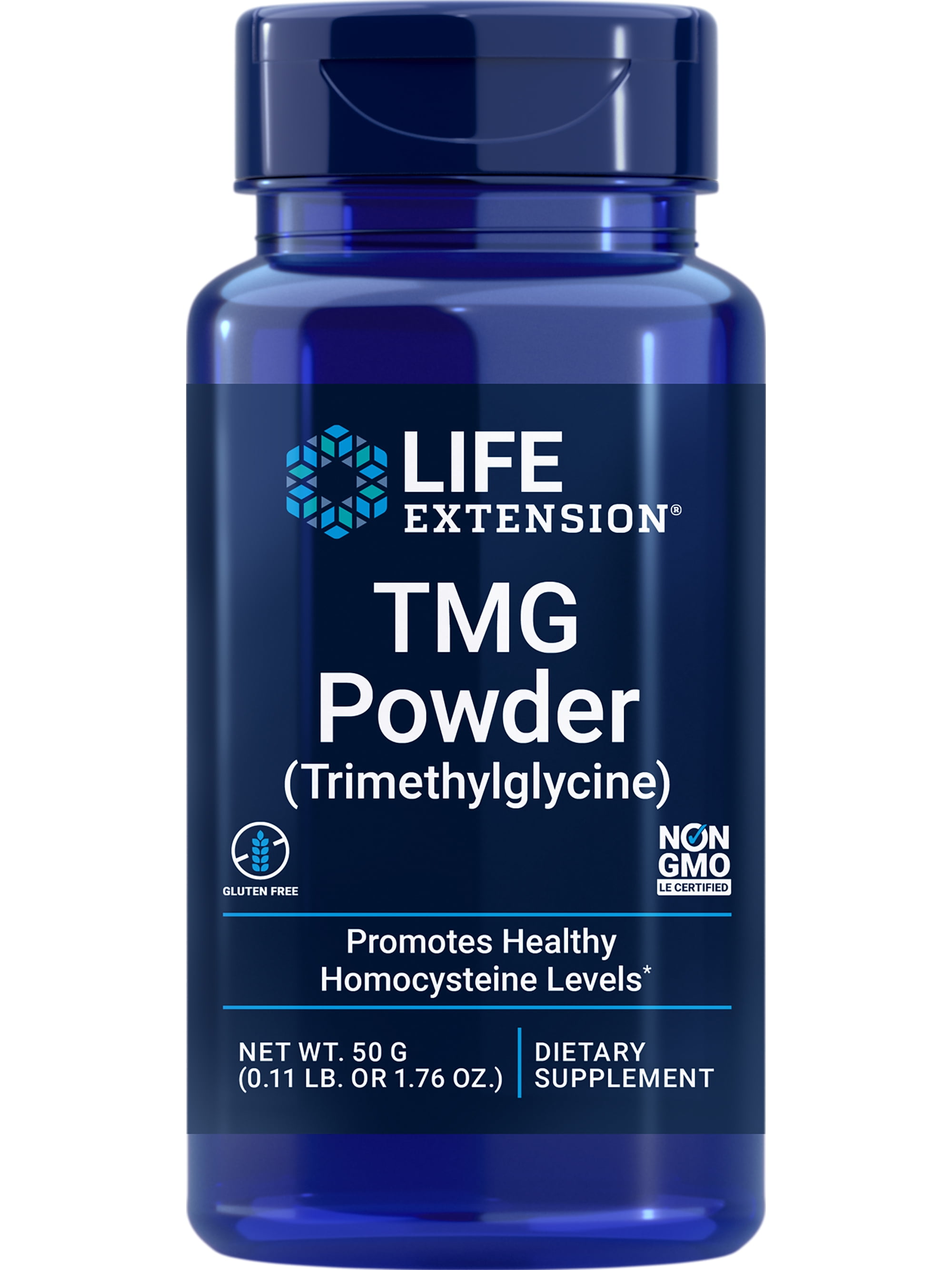 Life Extension TMG Powder Trimethylglycine Supplement for Heart and ...
