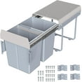 Life Finds 40L Under Counter Pull-Out Dual Trash Can System, Double ...