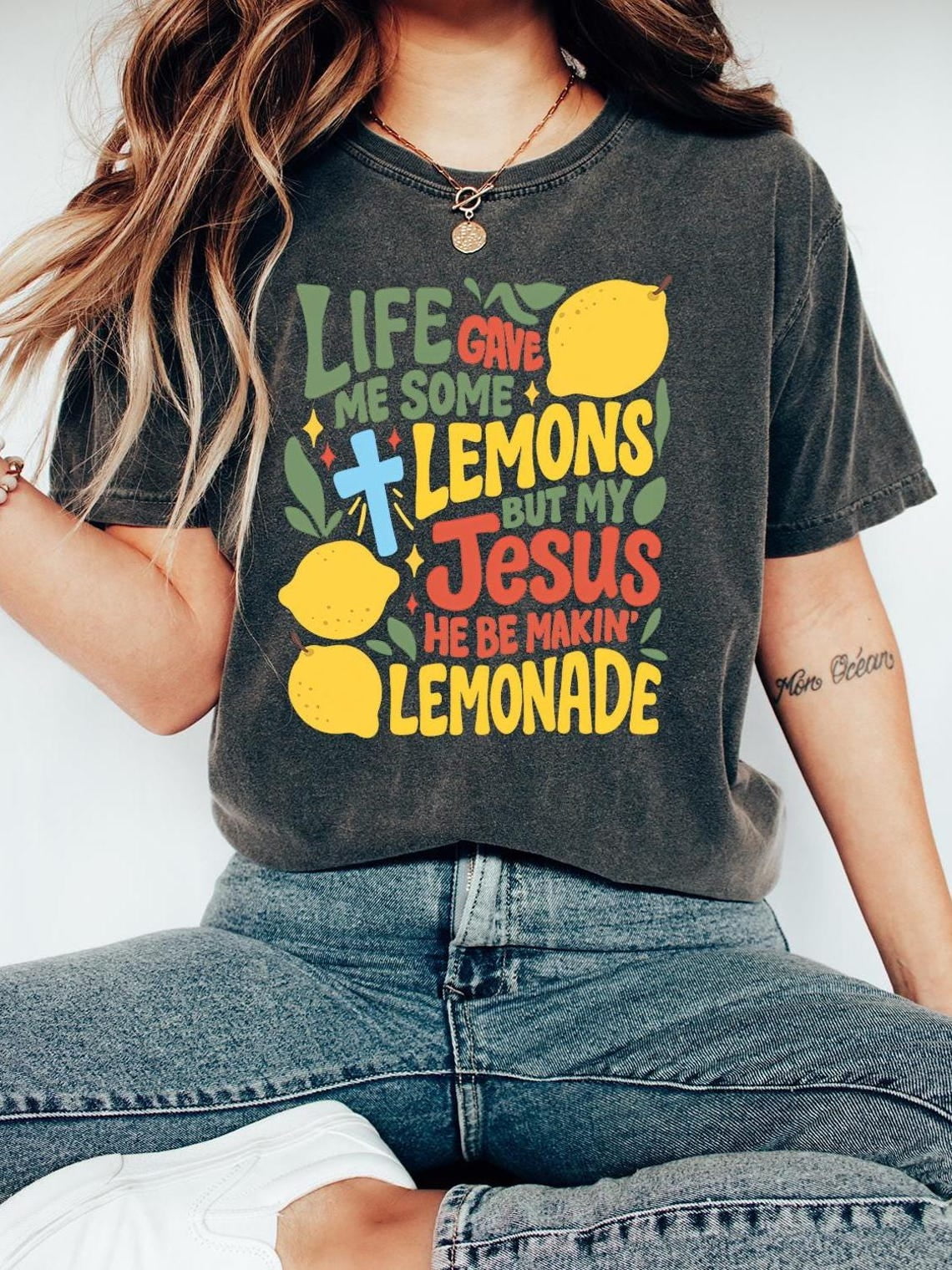 Life Gave Me Some Lemons, My Jesus shirt, He Be Makin Lemonade, Jesus ...