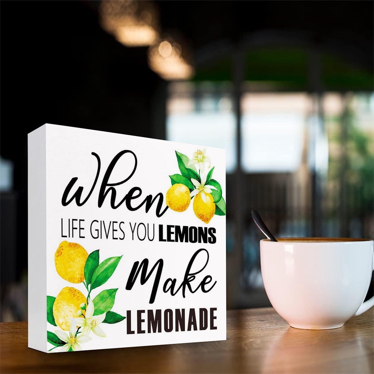 When Life Gives You Lemons Make Lemonade Classic Wooden Box Sign - 5x5 ...