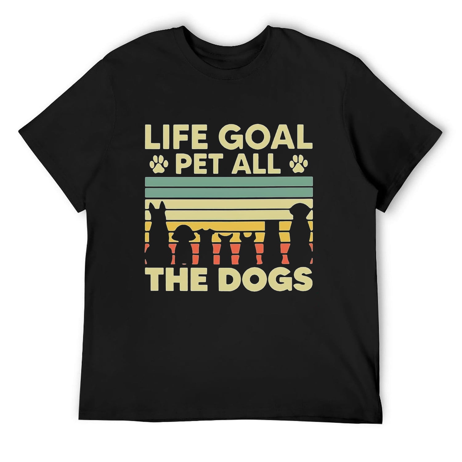 Life Goal Pet All The Dogs Hats Washed Distressed Baseball Caps Funny ...