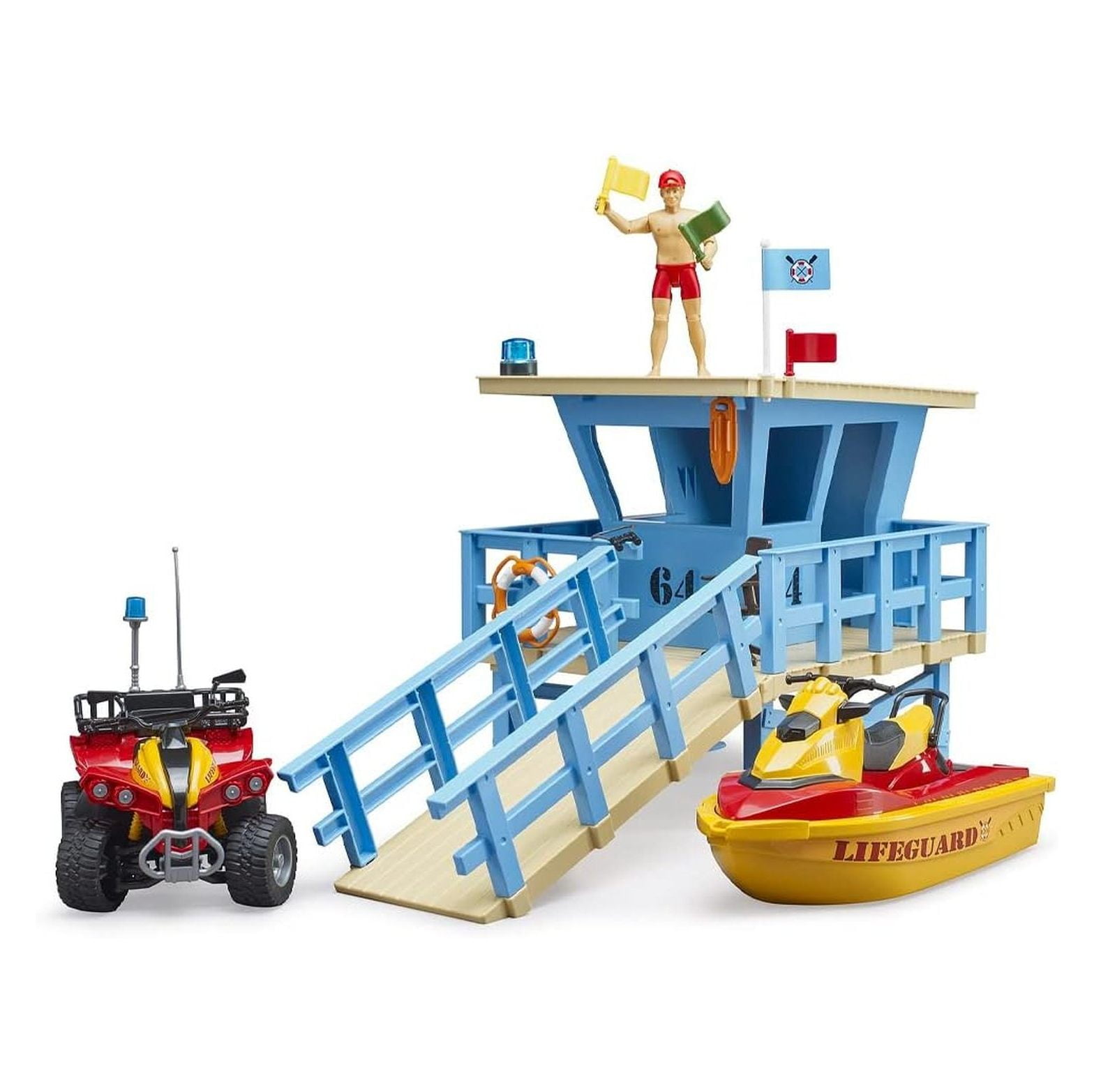 Life Guard Station with Quad, Personal Water and Lifeguard Figure ...
