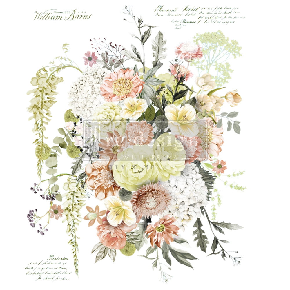 Life In Full Bloom By Prima Redesign Decor Transfers - Walmart.com
