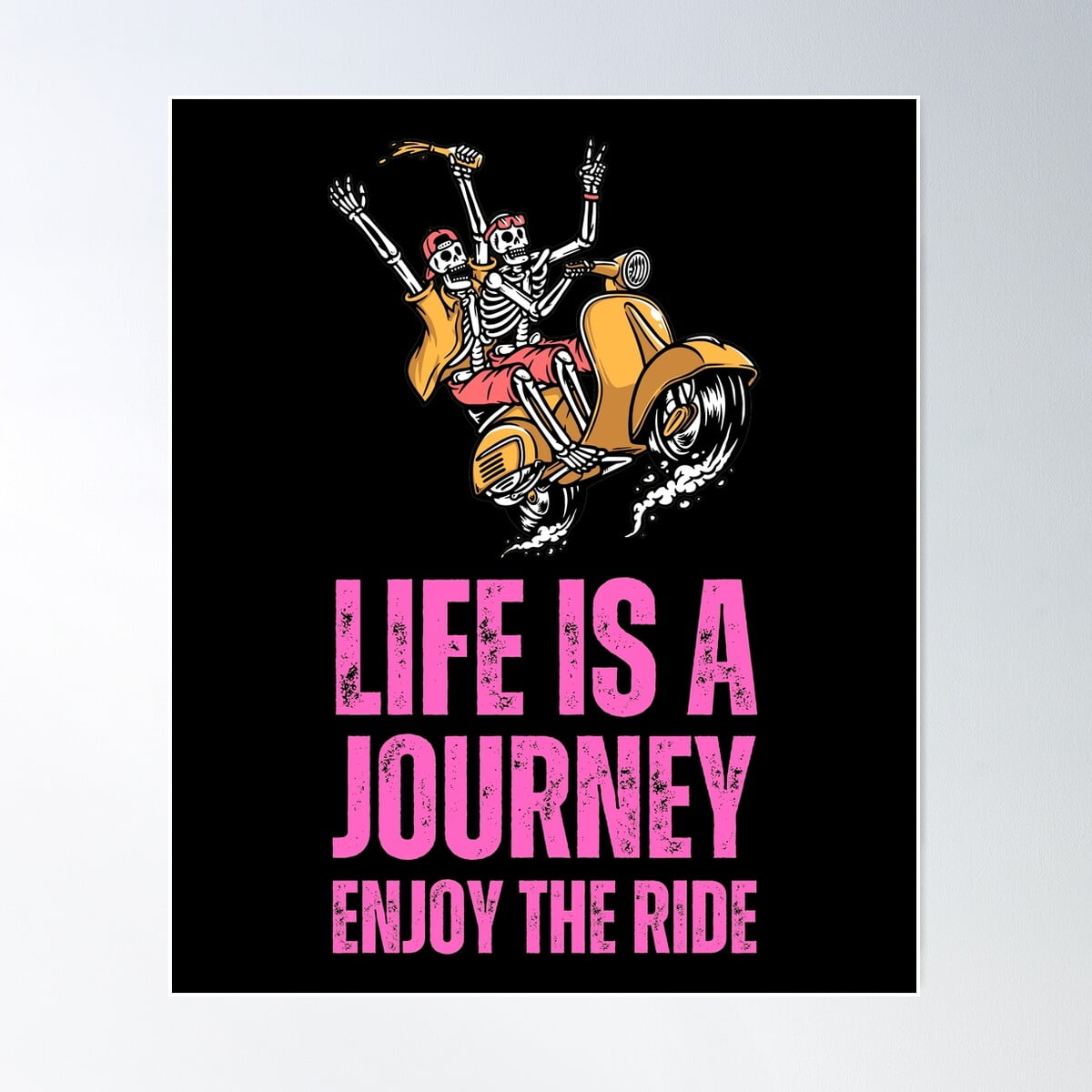 Life Is A Journey, Enjoy The Ride. Good Vibrations Poster Wall Art ...