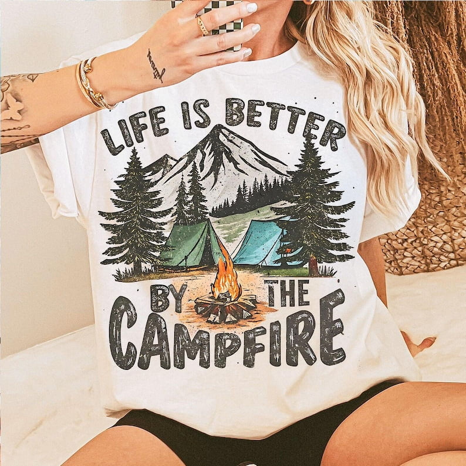 Life Is Better By The Campfire Shirt, Sublimation Shirt, Camping Shirt ...