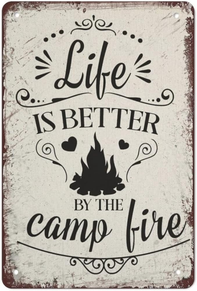 Life Is Better Camping Sign Gift For Campers Camping Accessories Funny ...
