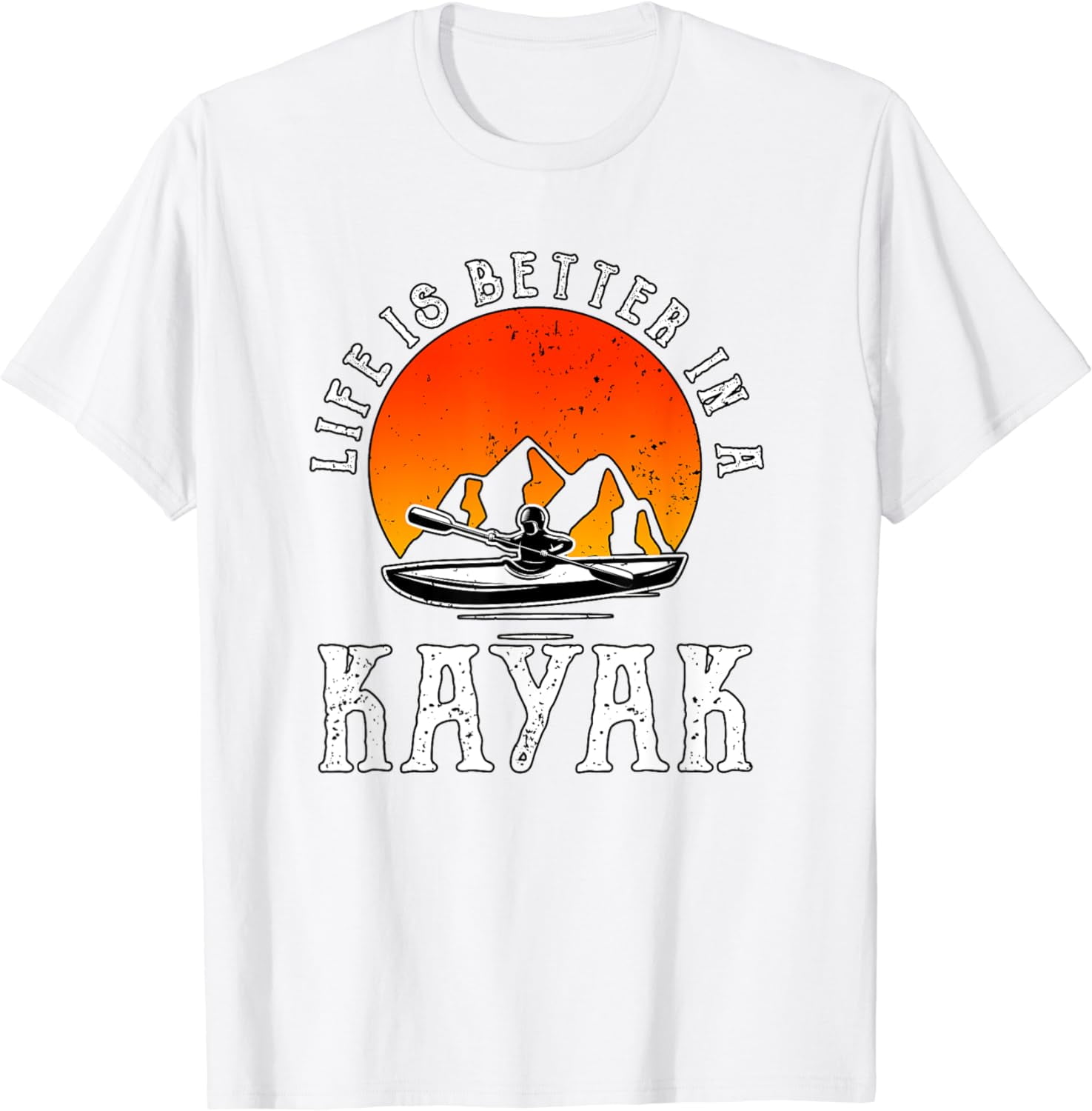 Life Is Better In A Kayak Kayaker Gift Funny Kayaking T-Shirt - Walmart.com