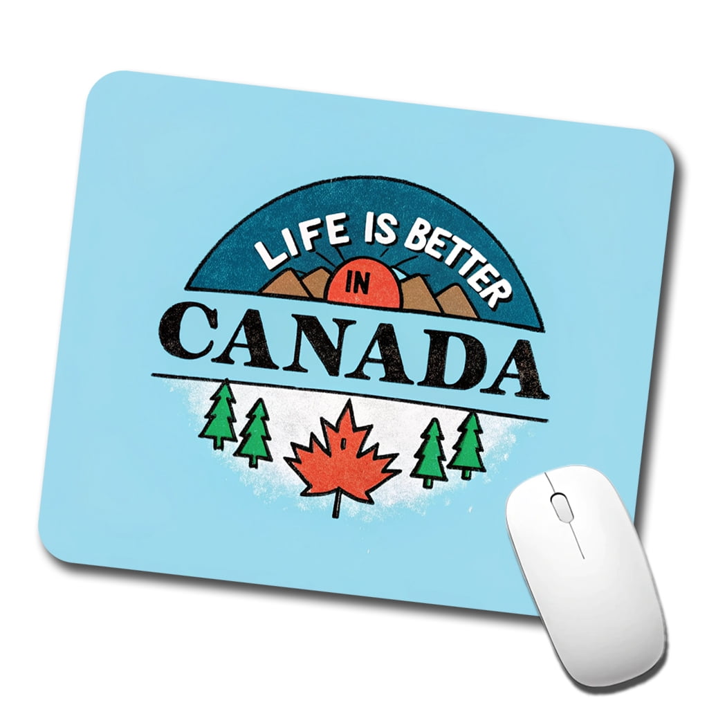 Life Is Better In Canada Mouse Pad Low Profile Gaming Mat - Walmart.com