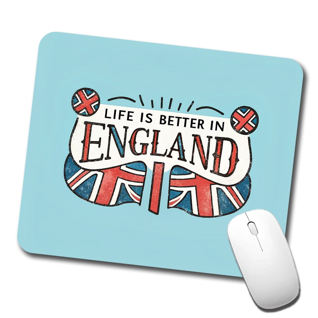 Life Is Better In England Mouse Pad Low Profile Gaming Mat - Walmart.com