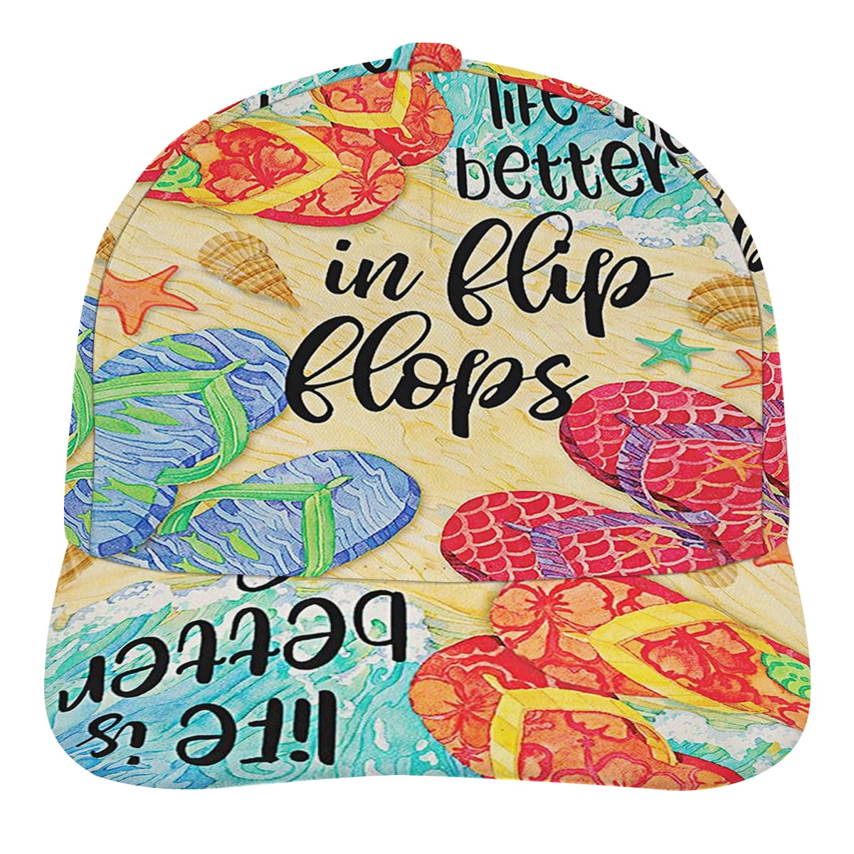 Life Is Better In Flip Flops baseball cap hat - Walmart.com