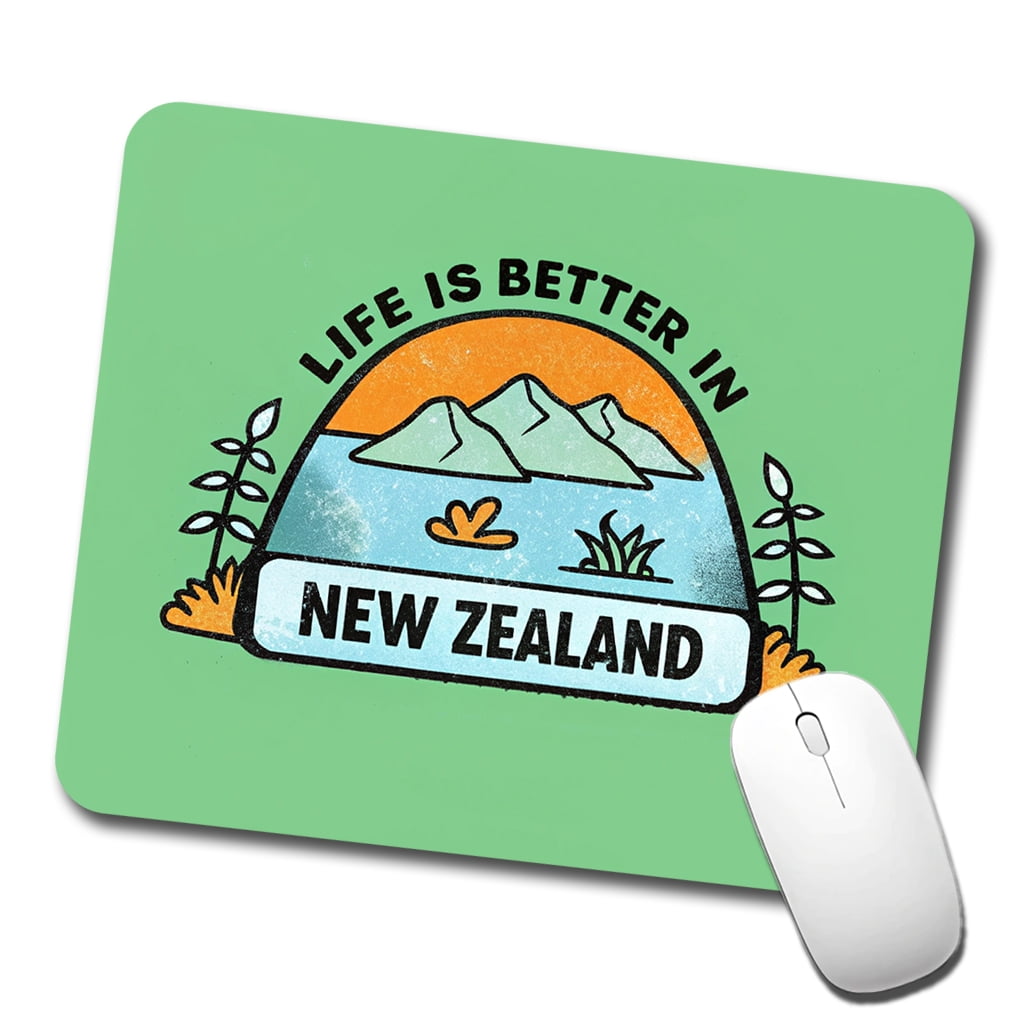 Life Is Better In New Zealand Mouse Pad Low Profile Gaming Mat ...