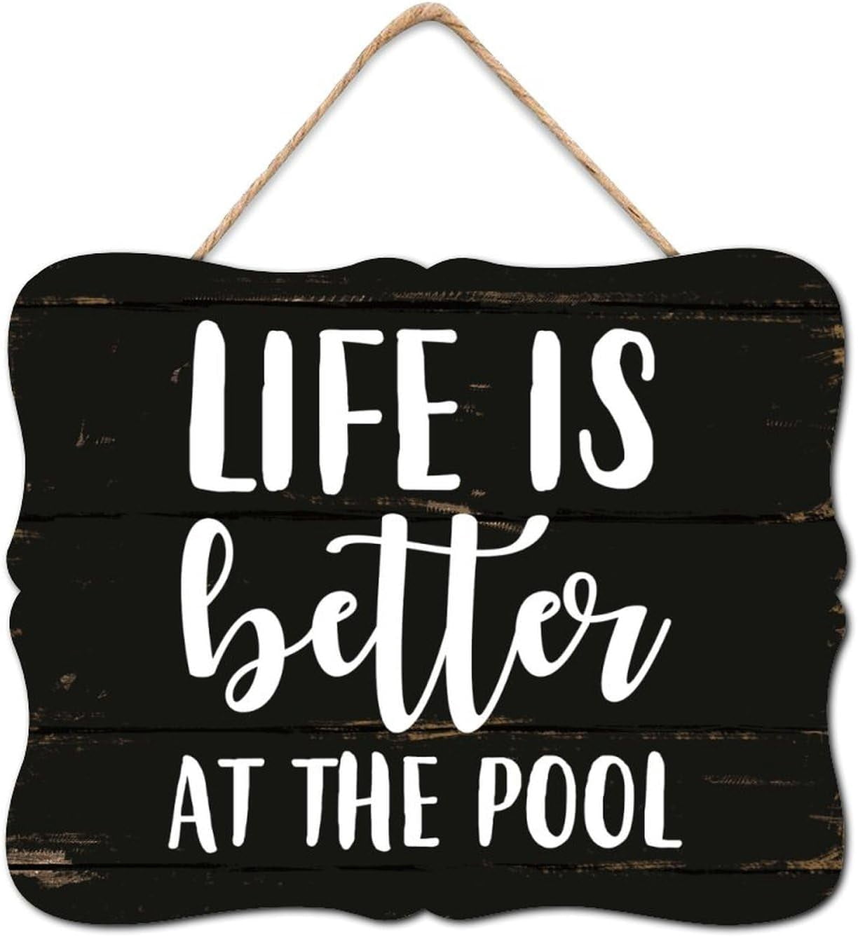 Life Is Better at The Pool Wood Hanging Sign Wood PlaqueChristian ...