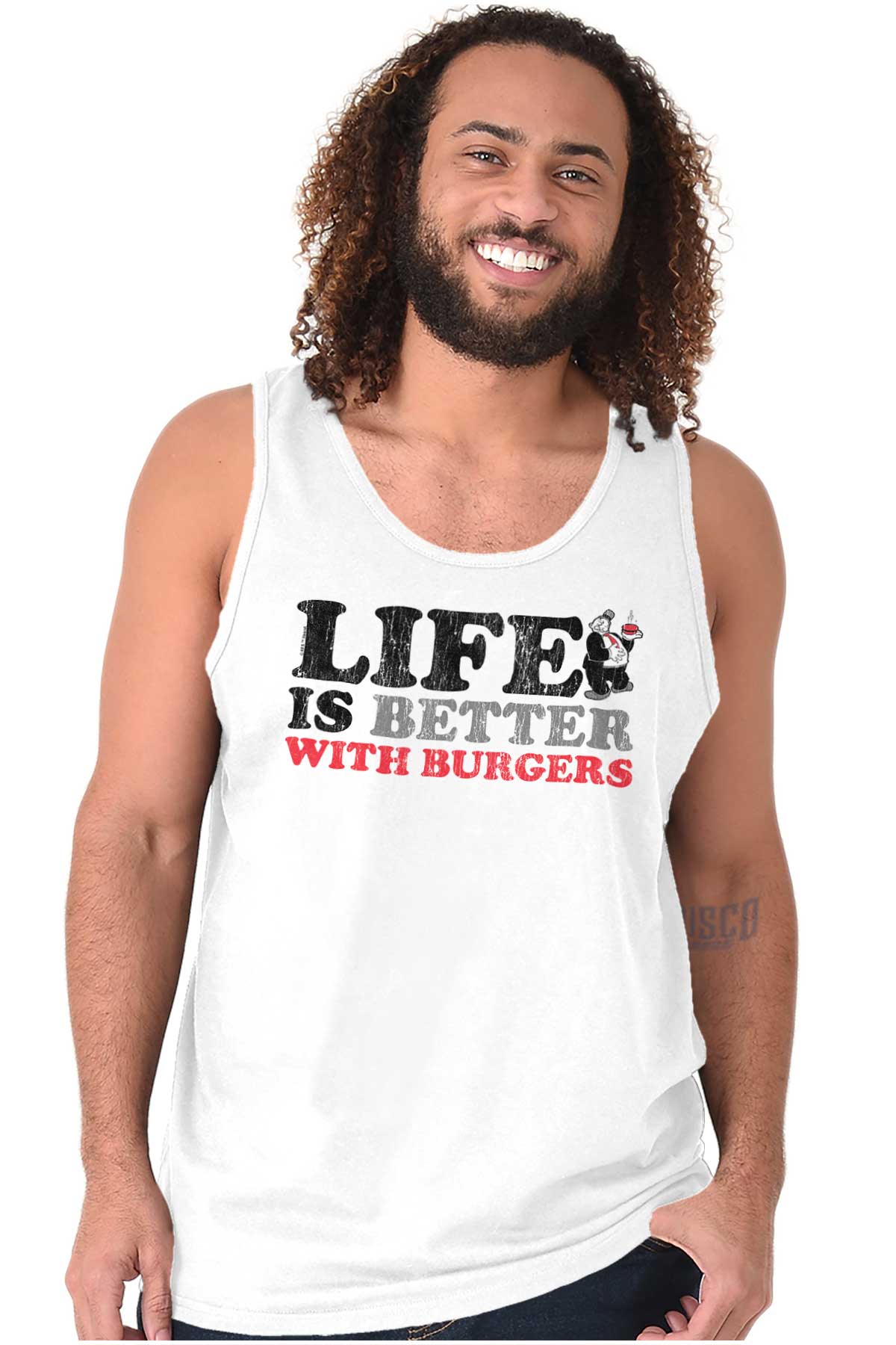 Life Is Better With Burgers Wimpy Tank Top T Shirts Men Women Brisco ...