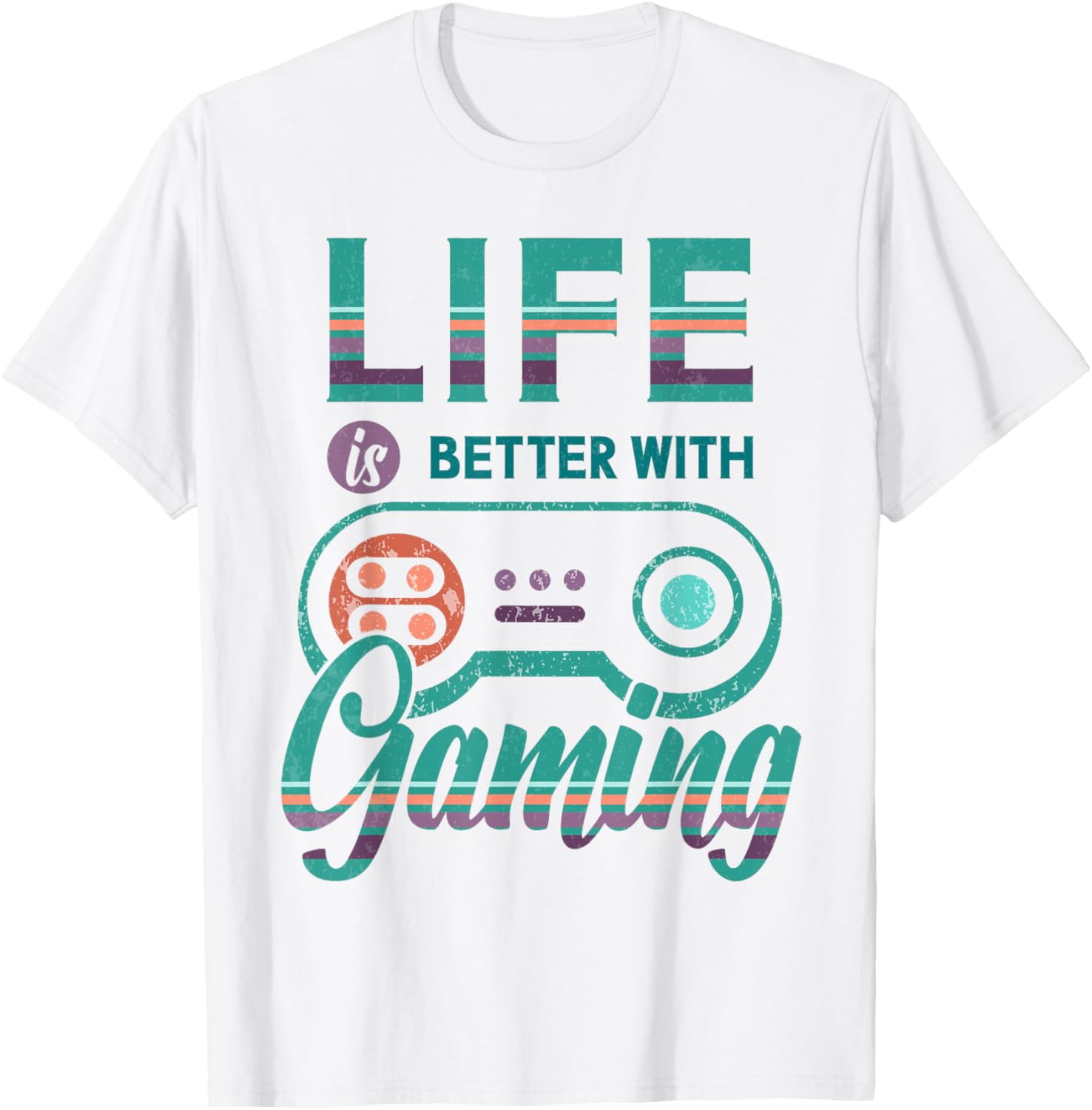 Life Is Better With Gaming Sporty Gamer eSports T-Shirt - Walmart.com