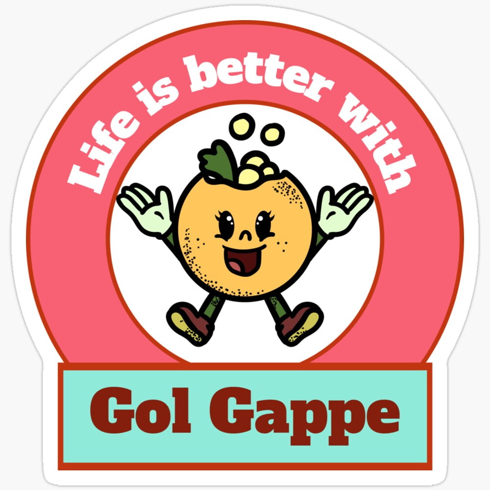 Life Is Better With Gol Gappe Sticker Phone Decal Water Bottle Stickers ...