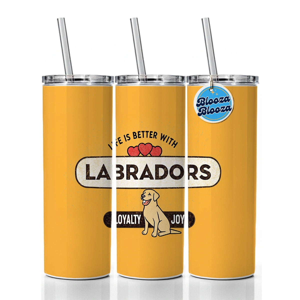 Life Is Better With Labrador Retrievers Dogs 20oz Insulated Water ...