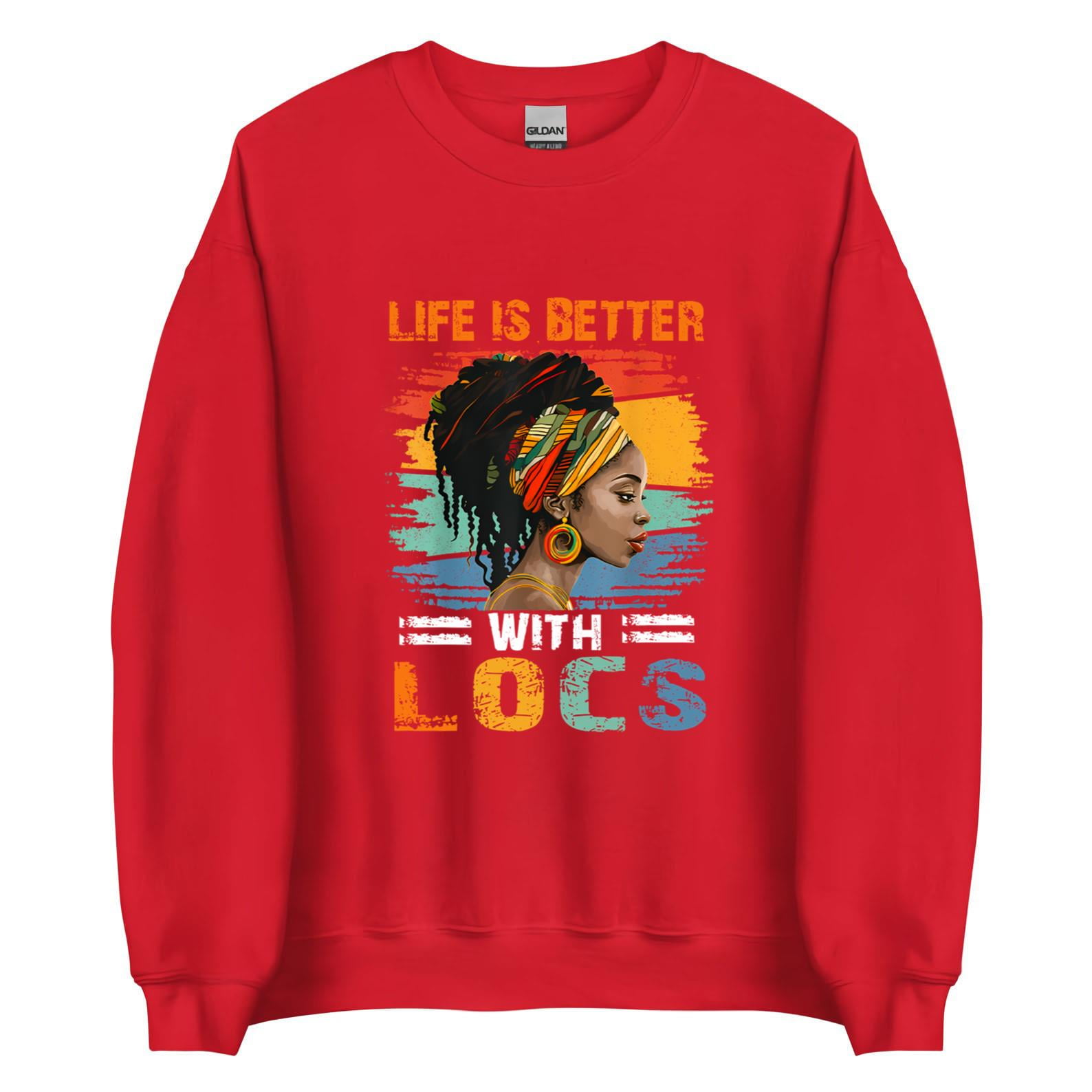 Life Is Better With Natural Hair, Women With Locs Graphic Tee - Walmart.com