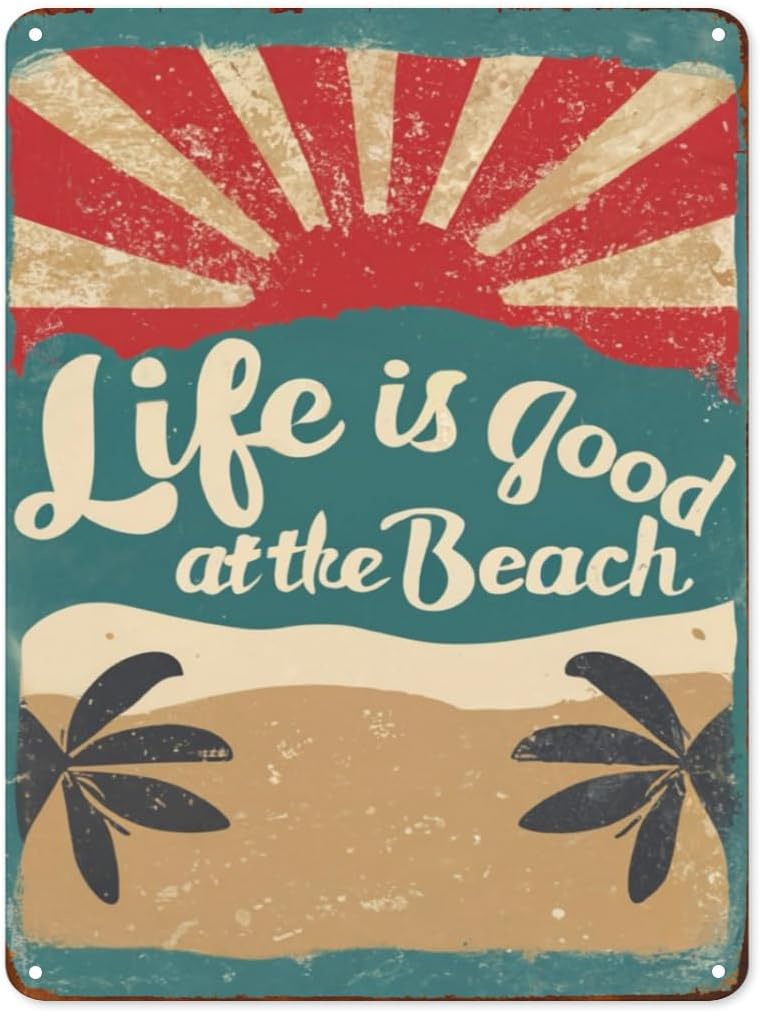 Life Is Good At The Beach Signs-Metal Tin Signs Exquisite Wall Art ...