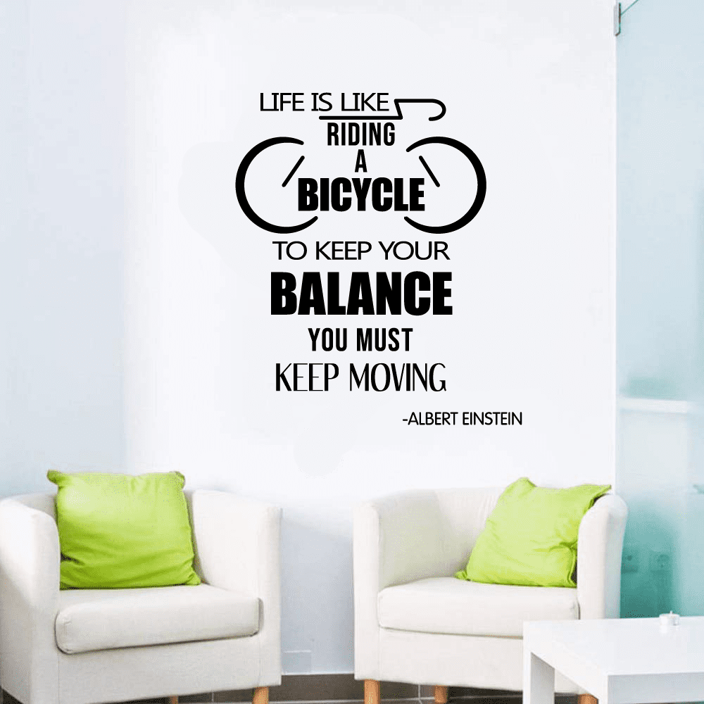 Life Is Like Riding A Bicycle Quote Positive Life Motivation ...