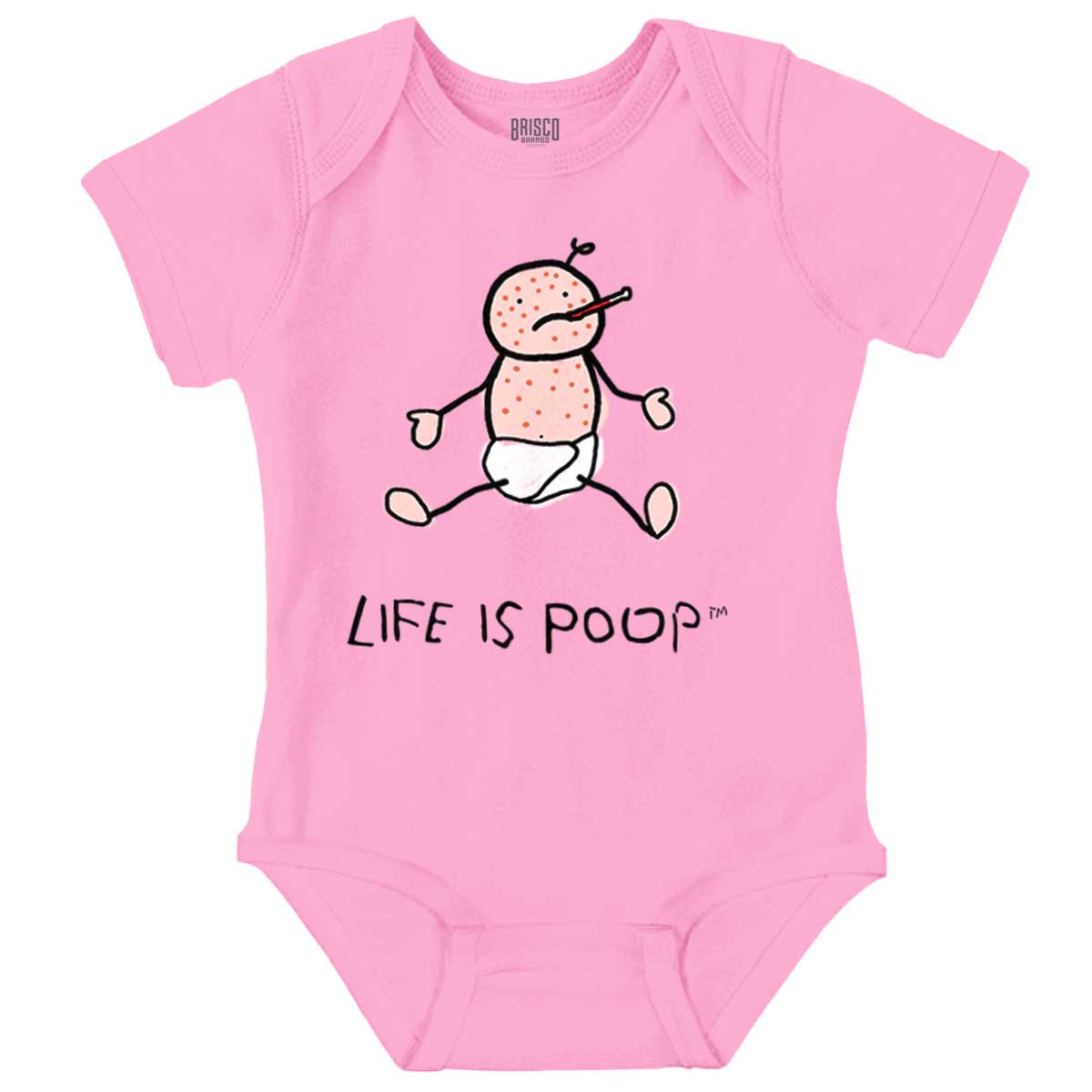 Life Is Poop Chicken Pox Sad Sick Romper Boys or Girls Infant Baby ...