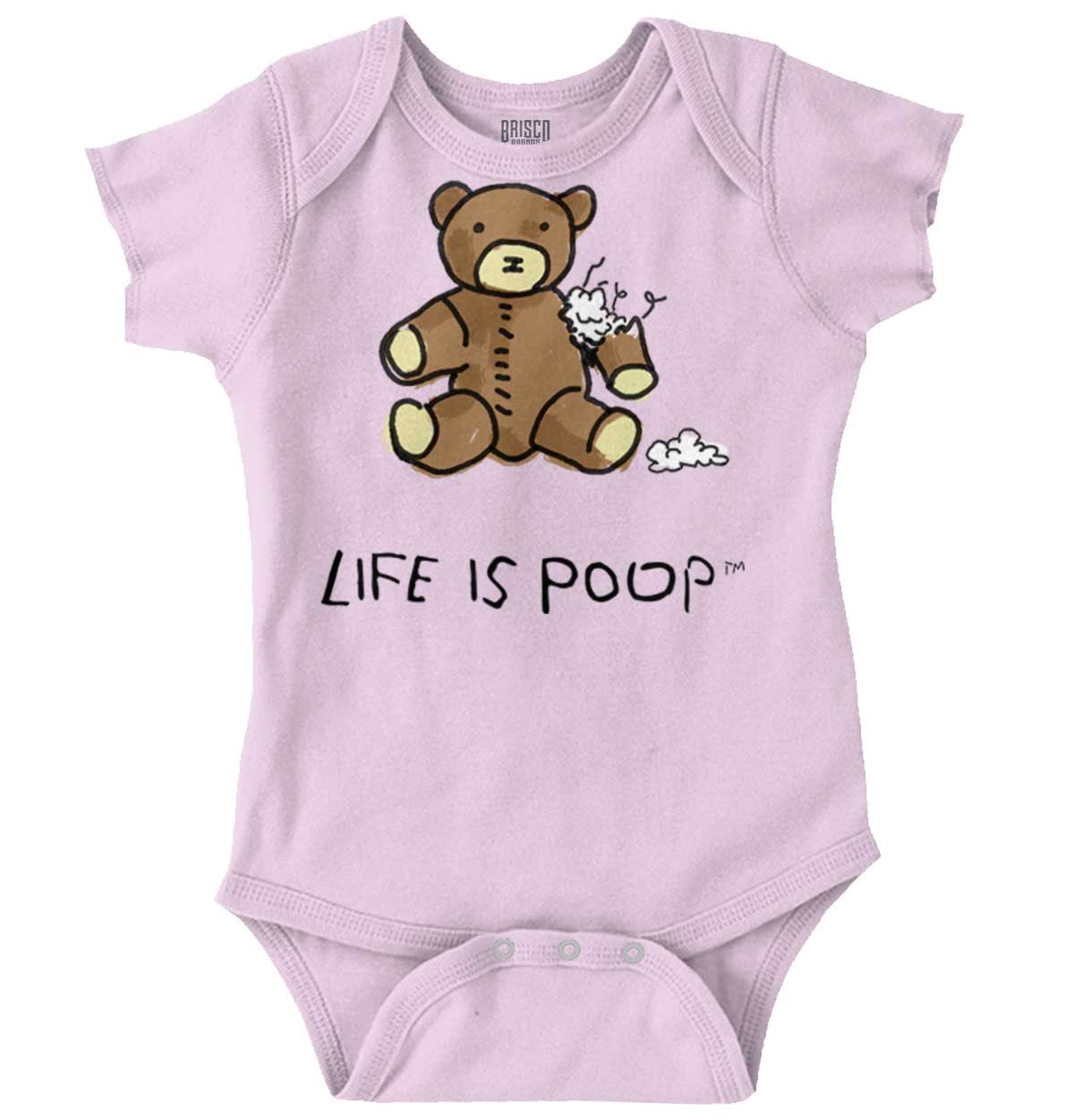 Life Is Poop Ripped Teddy Bear Parent Romper Boys or Girls Infant Baby ...