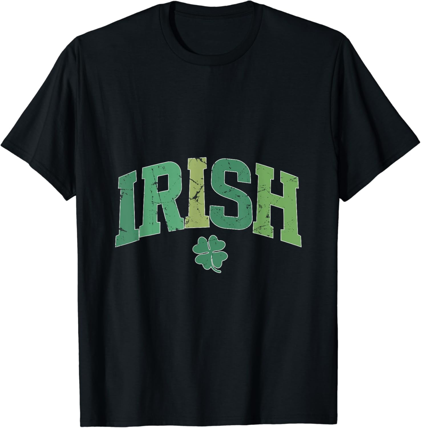 Life Is Really Good Distressed Shamrock Retro Irish Clover T-Shirt ...