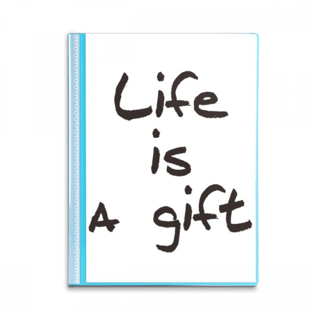 Life Is a Inspirational Quote Sayings Book Sheet Protectors Portfolio ...