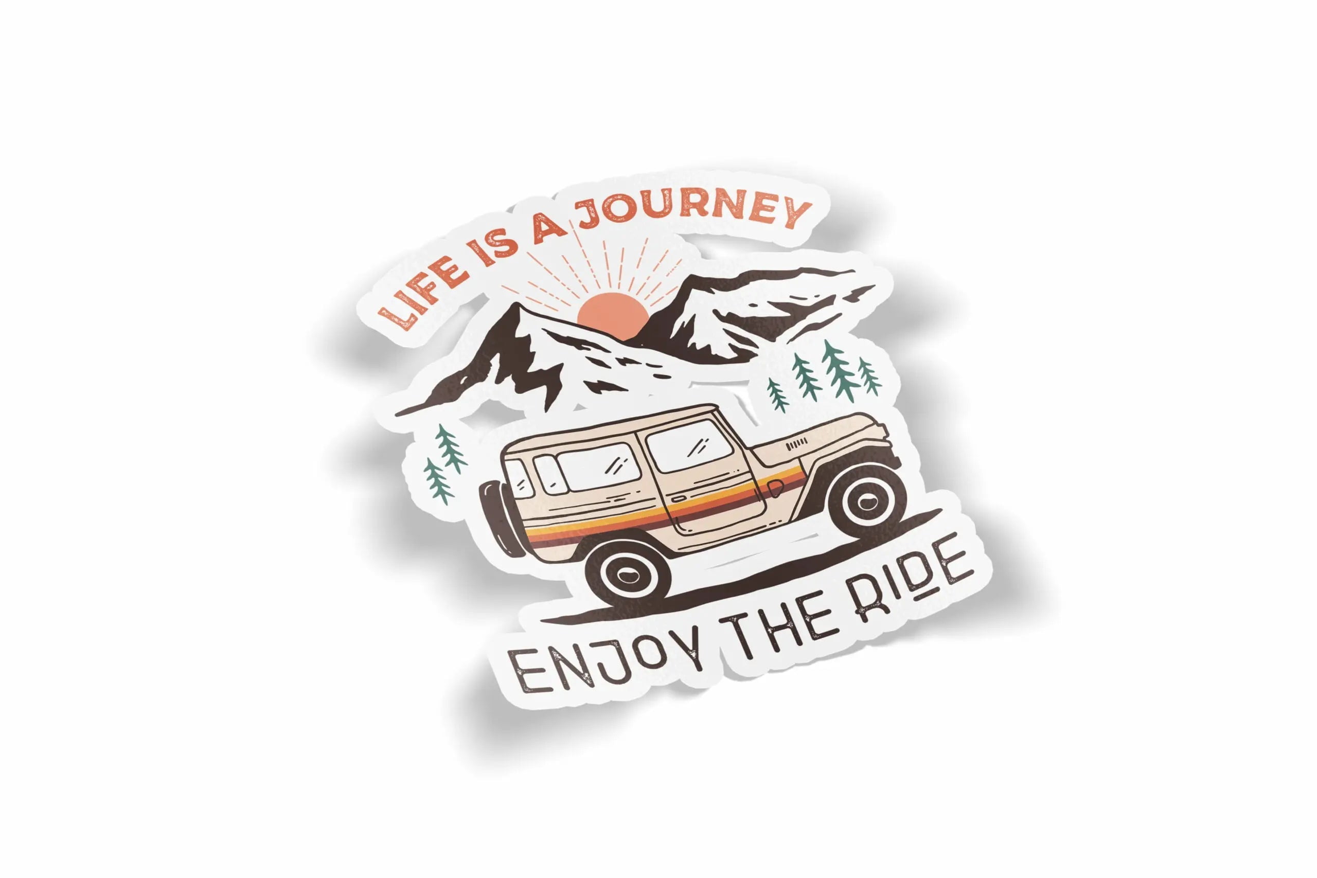 Life Is a Journey, Enjoy the Ride Waterproof Sticker - Walmart.com