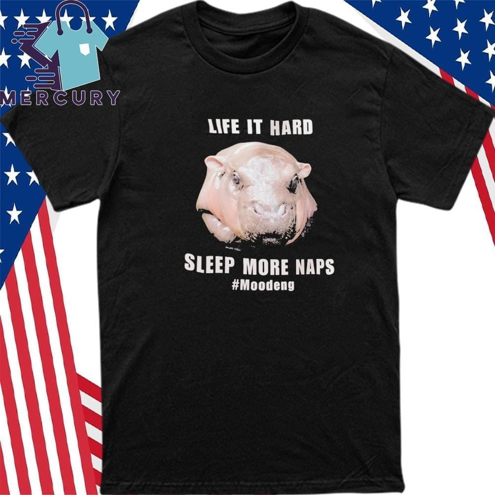 Life It Hard Sleep More Naps Baby Pygmy Hippo Moo Dang – Moo Deng ...