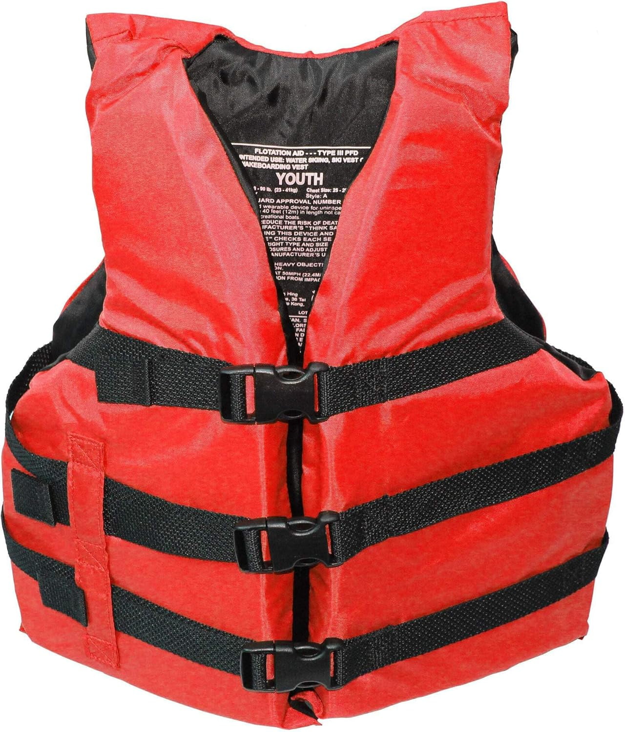 Life Jacket Paddle Vest; Coast Guard Approved Type III PFD Life Vest ...