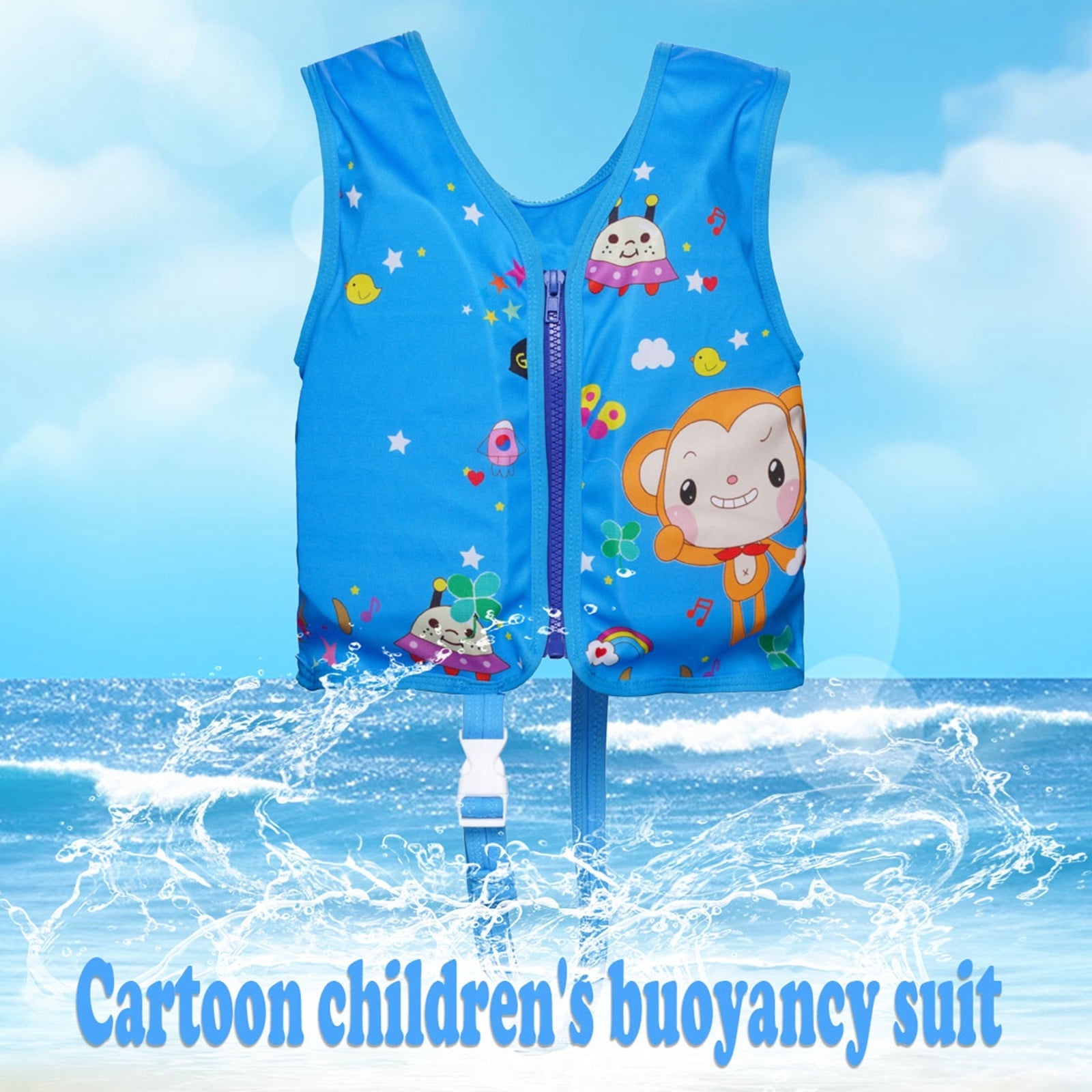 Life Jackets for Kids Cartoon Prints Swimming Vest for Boys and Girls ...