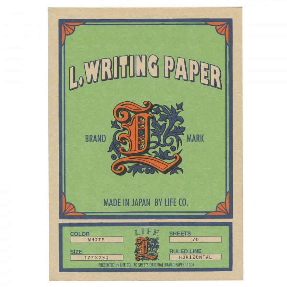 Life Letter Paper Pads: 7 in x 10 in. (Green/Tan Cover) - Walmart.com