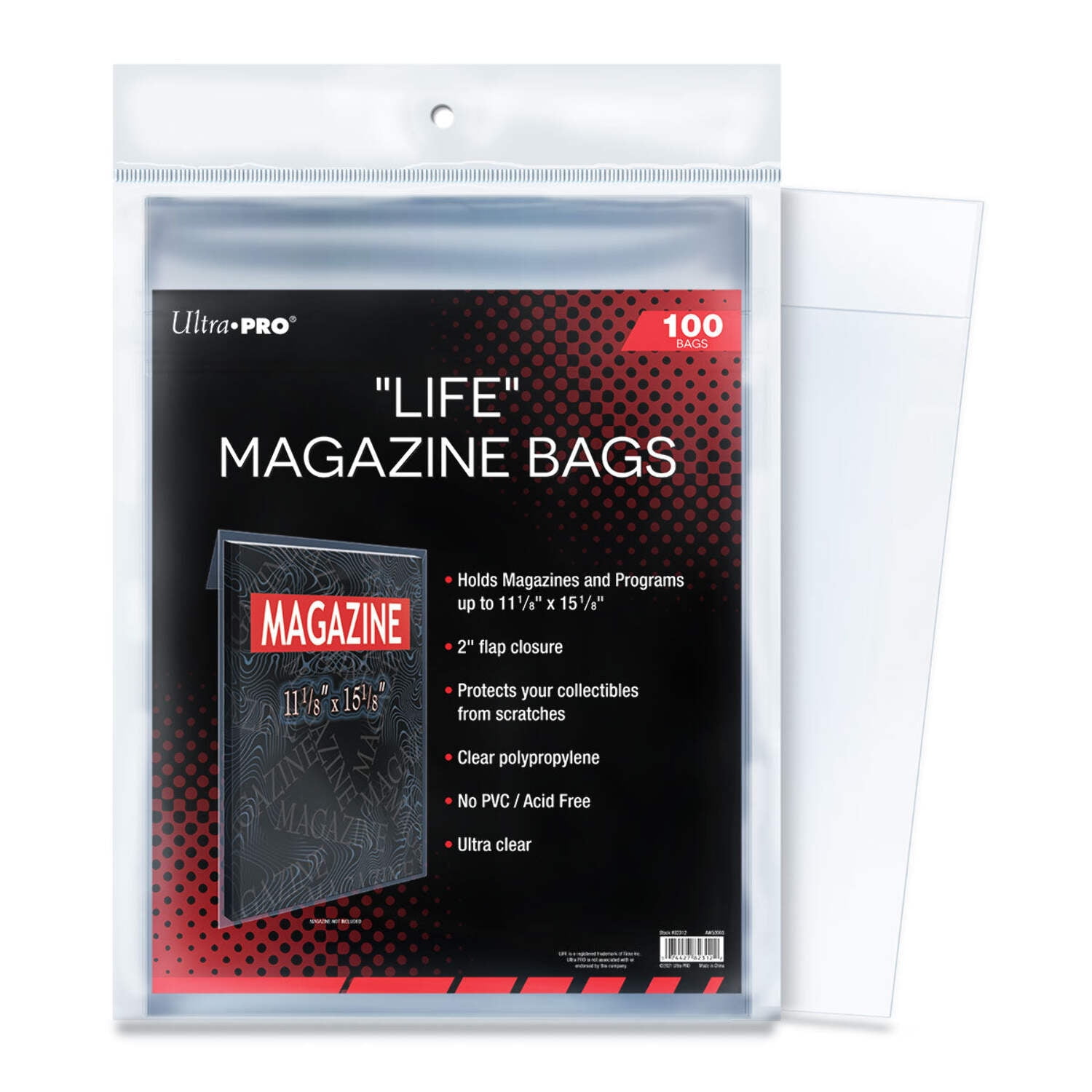 Ultra PRO: Magazine Bags - 100-Pack ("Life") - Walmart.com