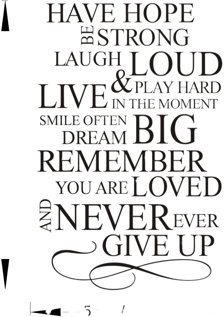 Life Mottos -Vinyl Wall Lettering Stickers Quotes and Sayings Home Art ...