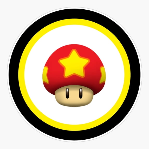 Life Mushroom! (On White) Sticker - Walmart.com