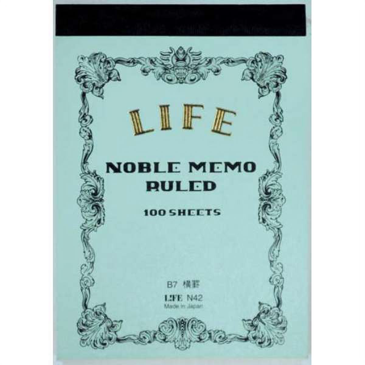 Life Noble Ruled Notepads [Bound On Top]: 3-1/2 in. x 5 in. (Blue Cover ...