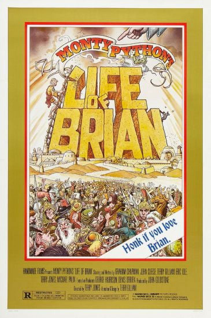 Life Of Brian Movie Poster 16x24 Unframed, Age: Adults Western Graphic ...