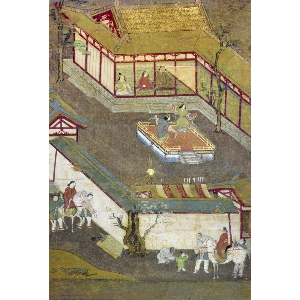 Life Of Buddha. Nseated With His Father And Mother Prince Gautama Is ...