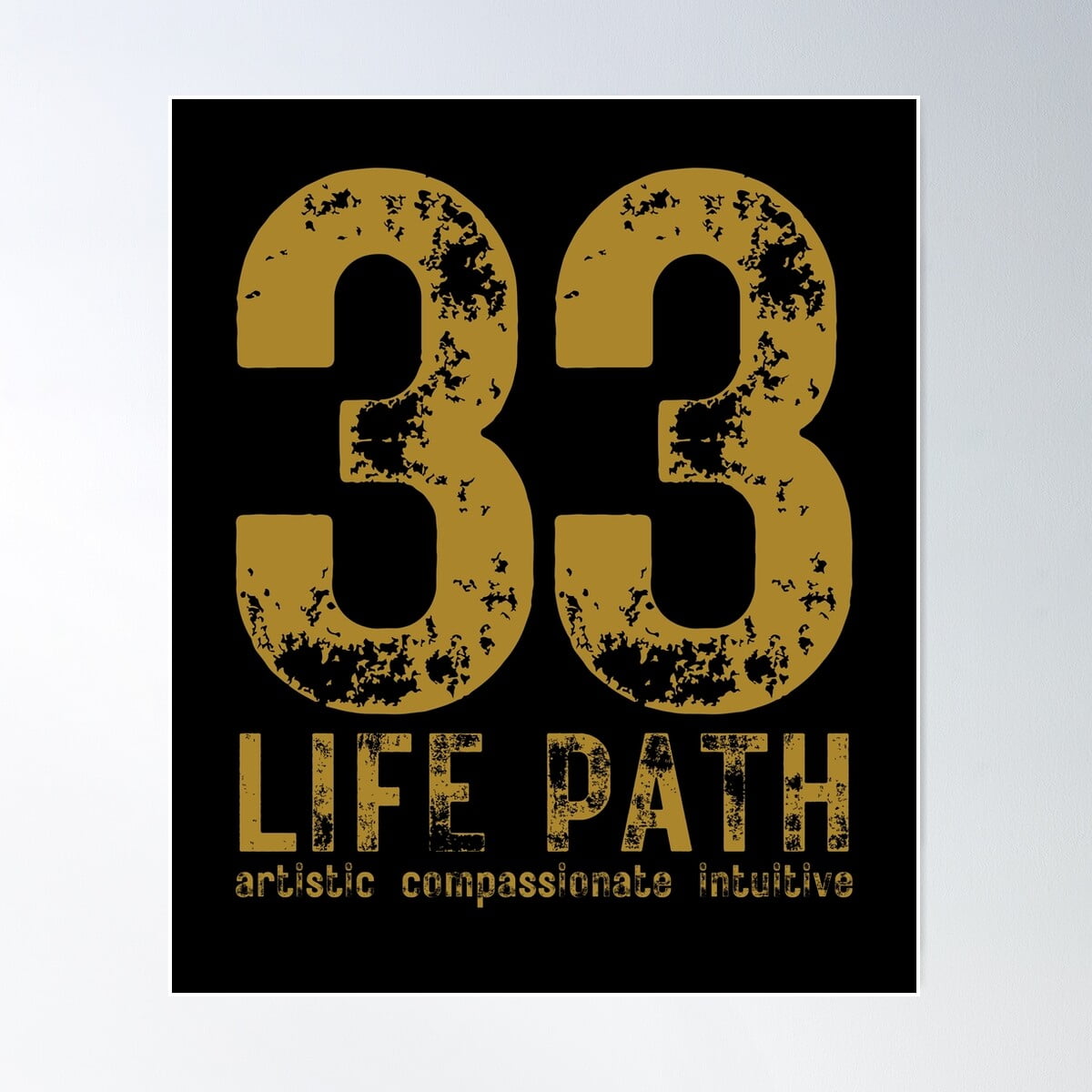 Life Path 33 Master Number Characteristics Poster Wall Art, Modern Wall ...