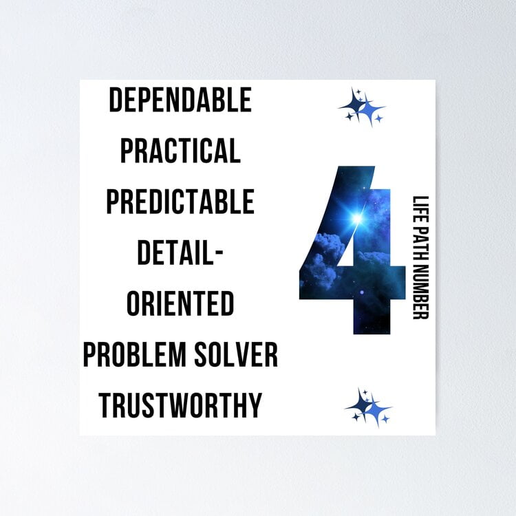 Life Path 4, Life Path Number Four, Law Of Numbers, Numerology ...