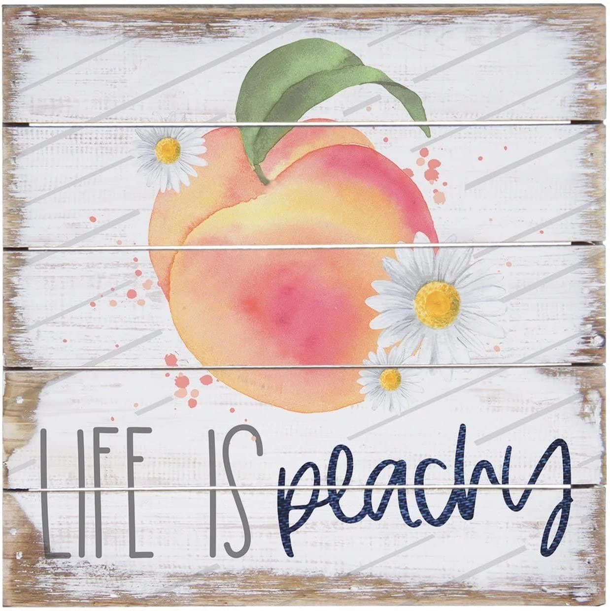 Life Is Peach Sign - Rustic Wood Peach Sign - Peach Decor - Home Decor ...