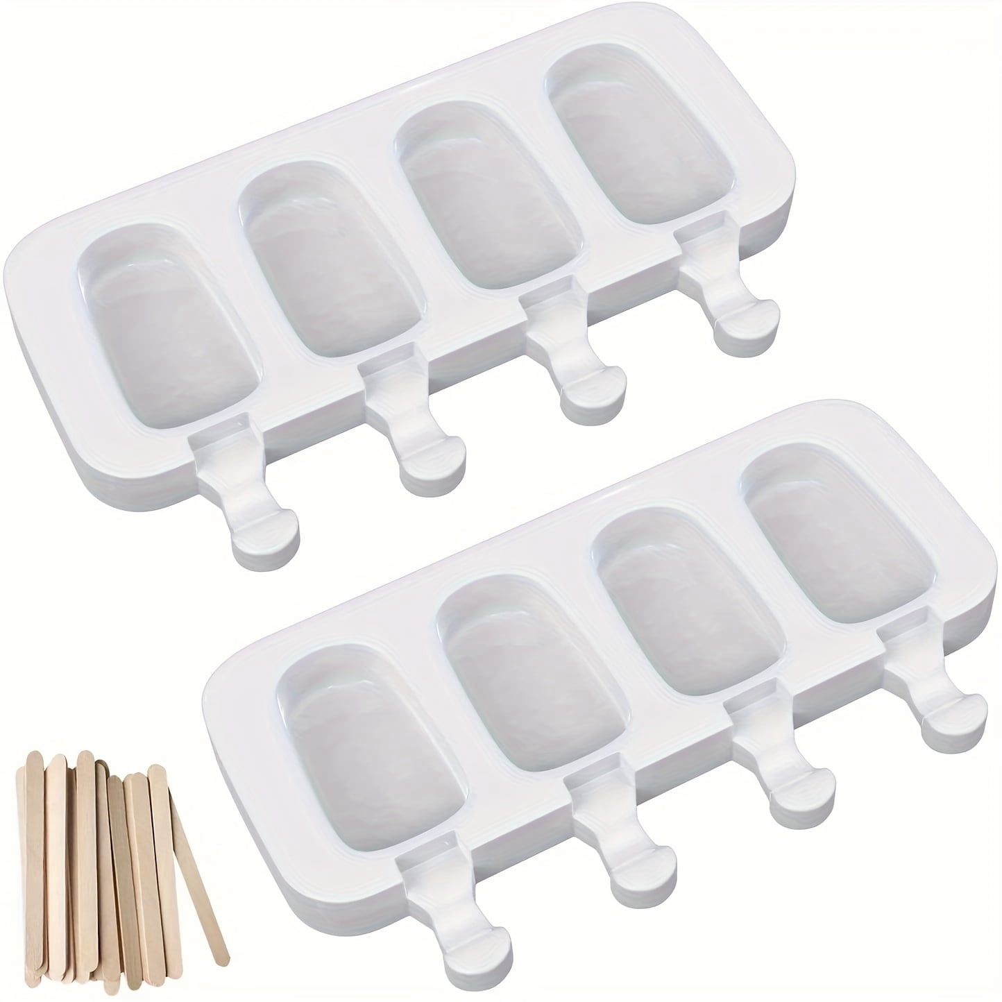 DOBLT Life Popsicle Molds , Ice Pop Molds Silicone 4 Cavities Ice Cream ...