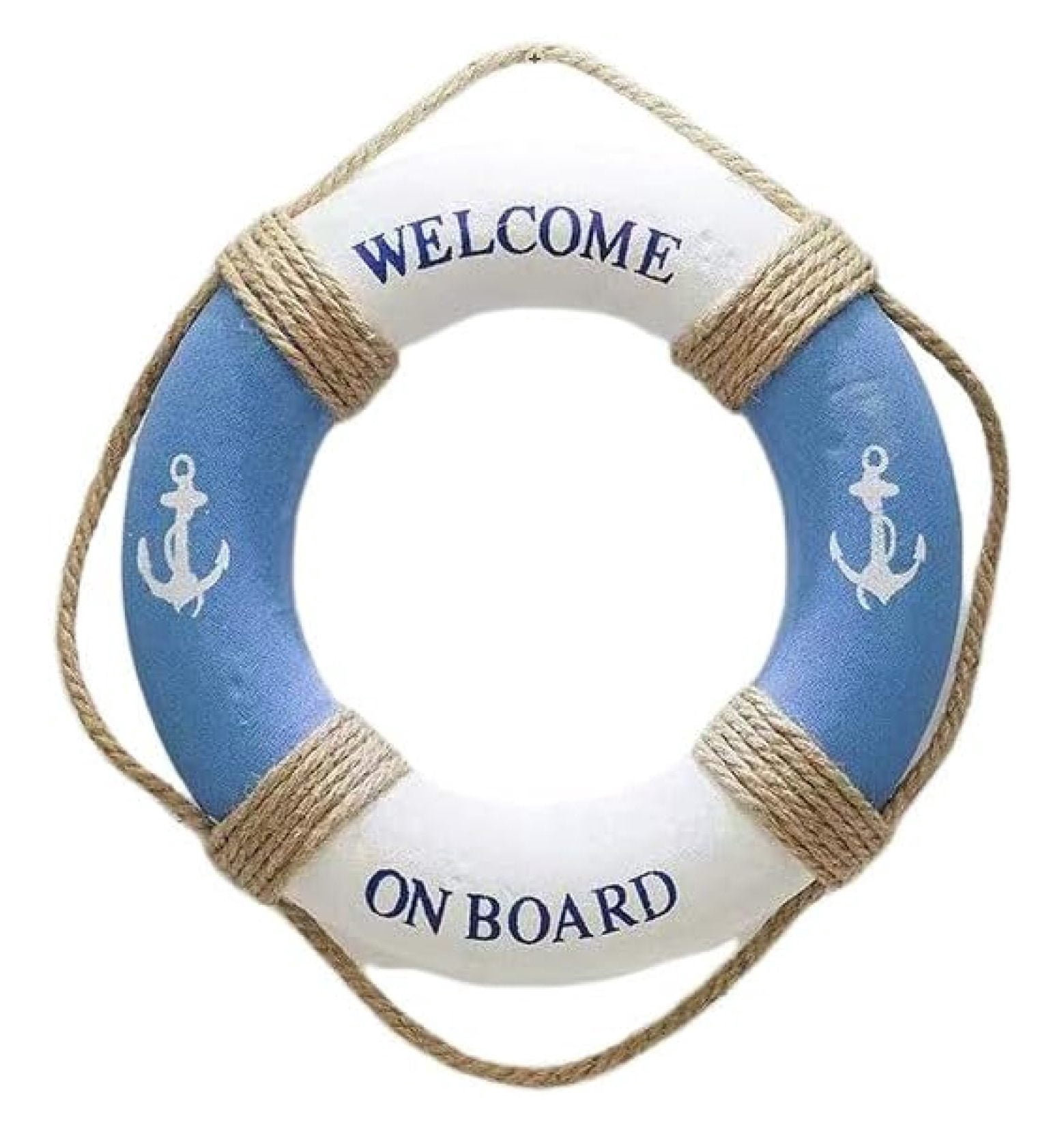 Life Preserver Ring Mediterranean Style Hanging Foam Lifebuoy19.6In ...