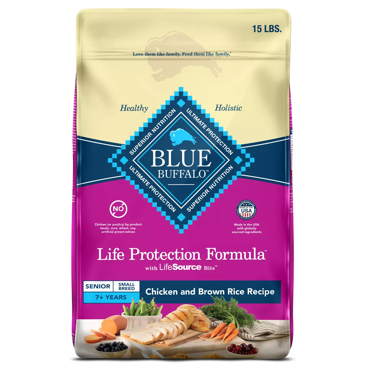 Life Protection Formula Natural Senior Small Breed Dry Dog Food with ...