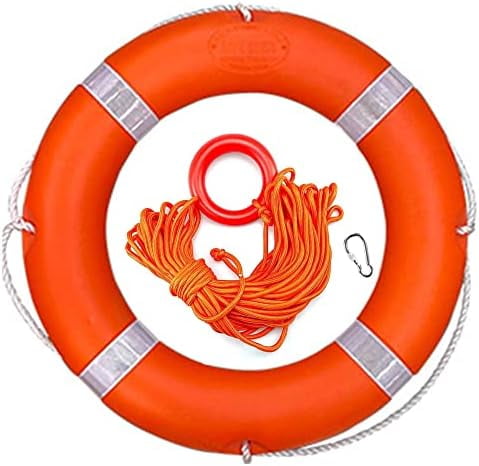 Life Ring 28" Boat Throw Rings,Life Rings with Reflective Tape & Grab ...